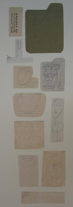 Sketch Panel (11 sketches mounted on board) · Brooklyn Museum