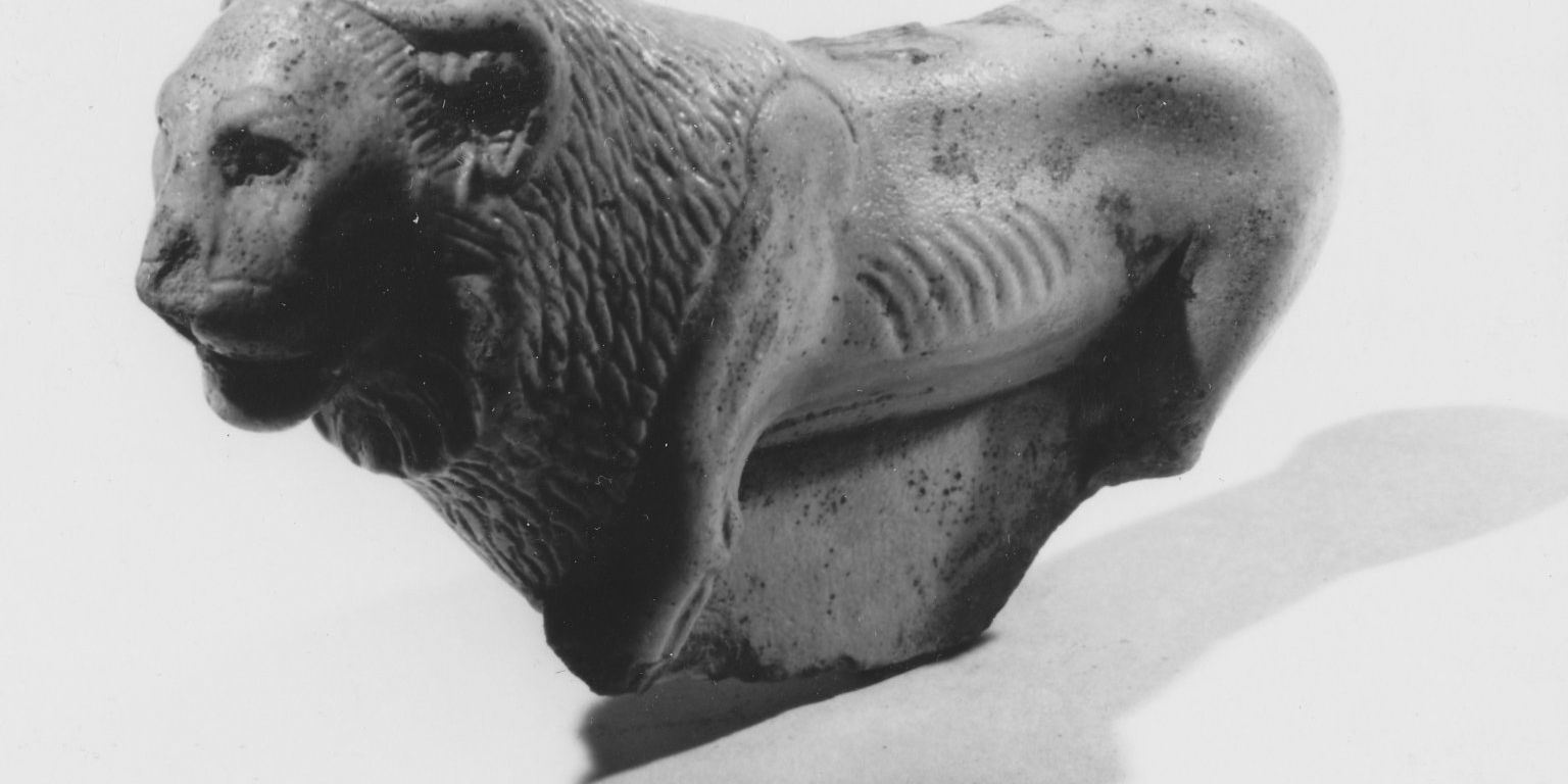 Statuette of a Striding Lion · Brooklyn Museum