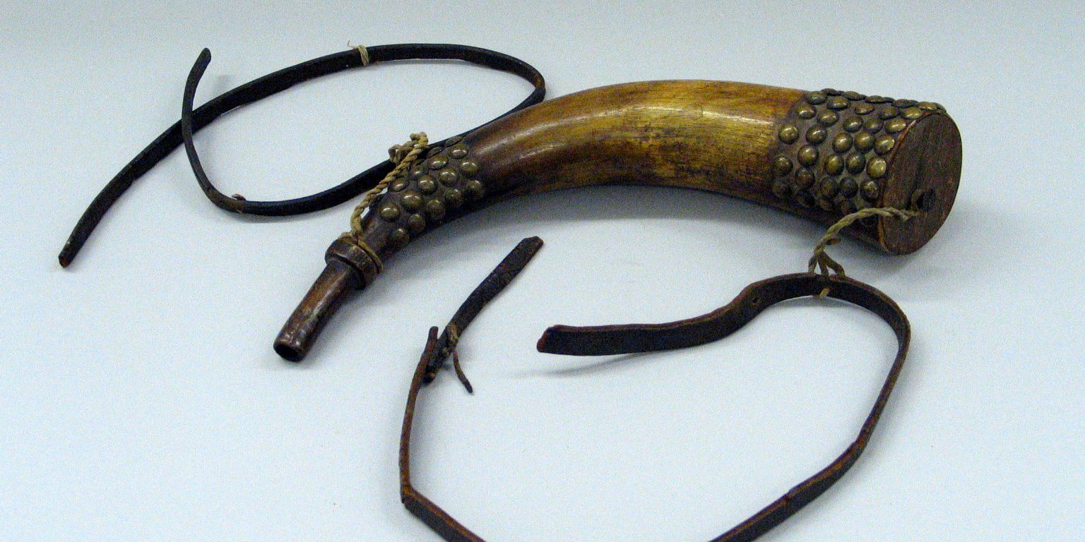 Powder Horn and Shot Flask · Brooklyn Museum