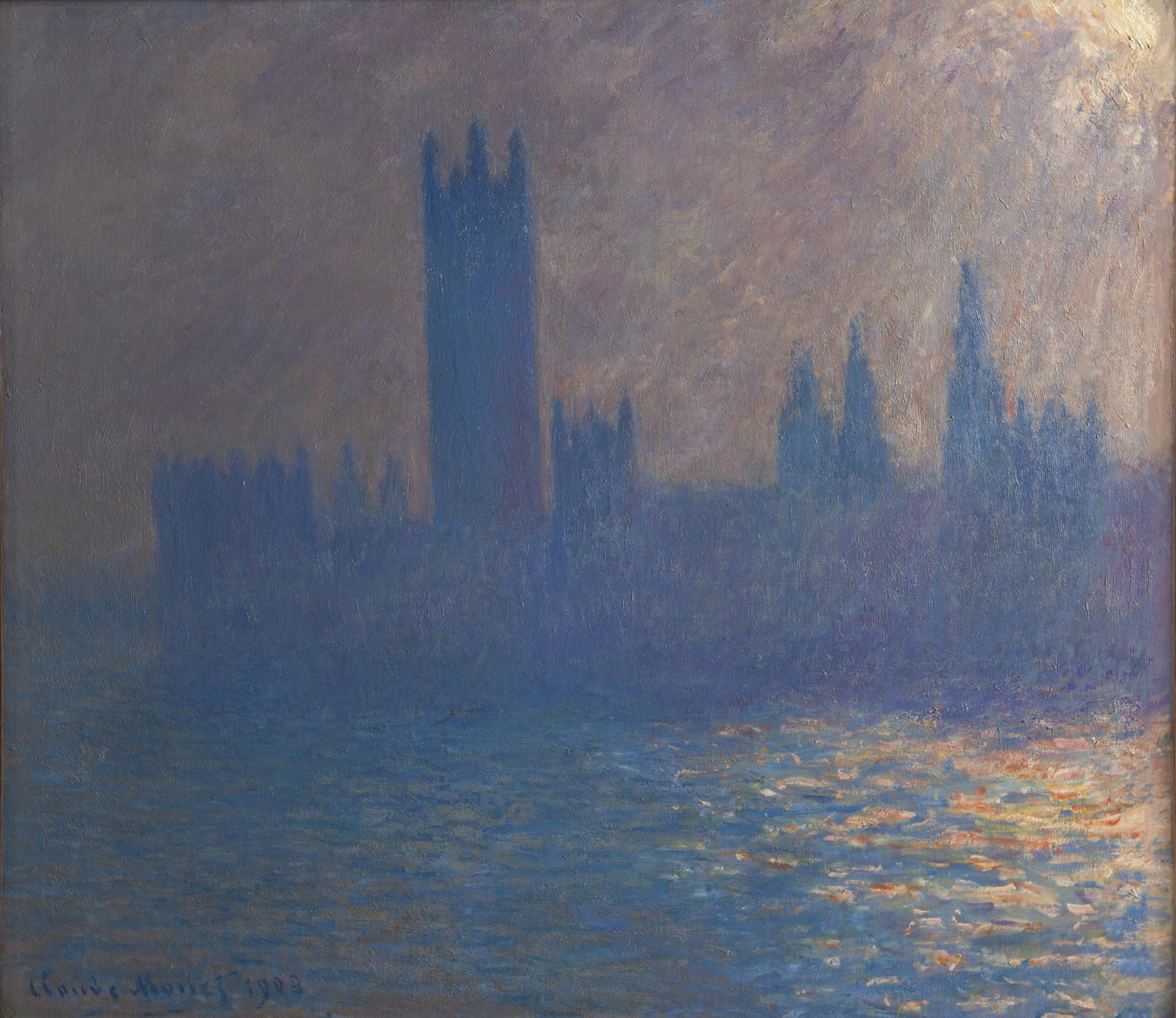 Houses of Parliament, Sunlight Effect (Le Parlement, effet de soleil ...