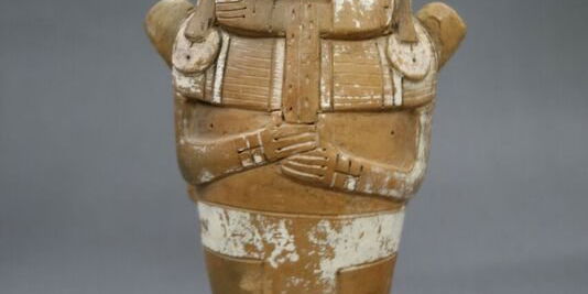 Figurine of a Priest Holding San Pedro Cactus · Brooklyn Museum