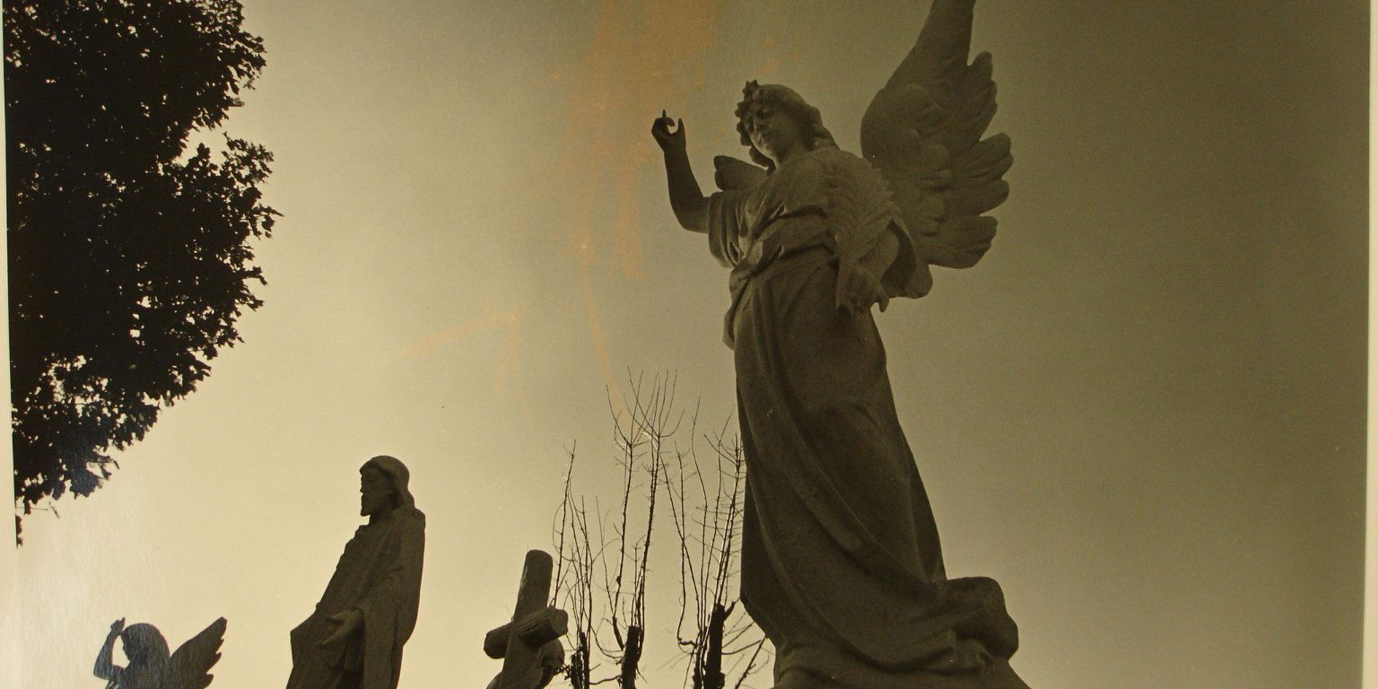 Untitled (Stone Angel Pointing at Airplane) · Brooklyn Museum