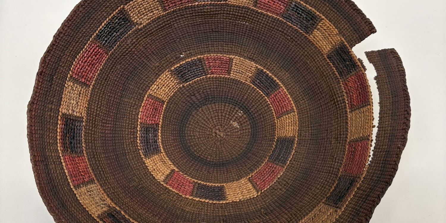 Twined Bowl-shaped Basket with False Embroidery · Brooklyn Museum