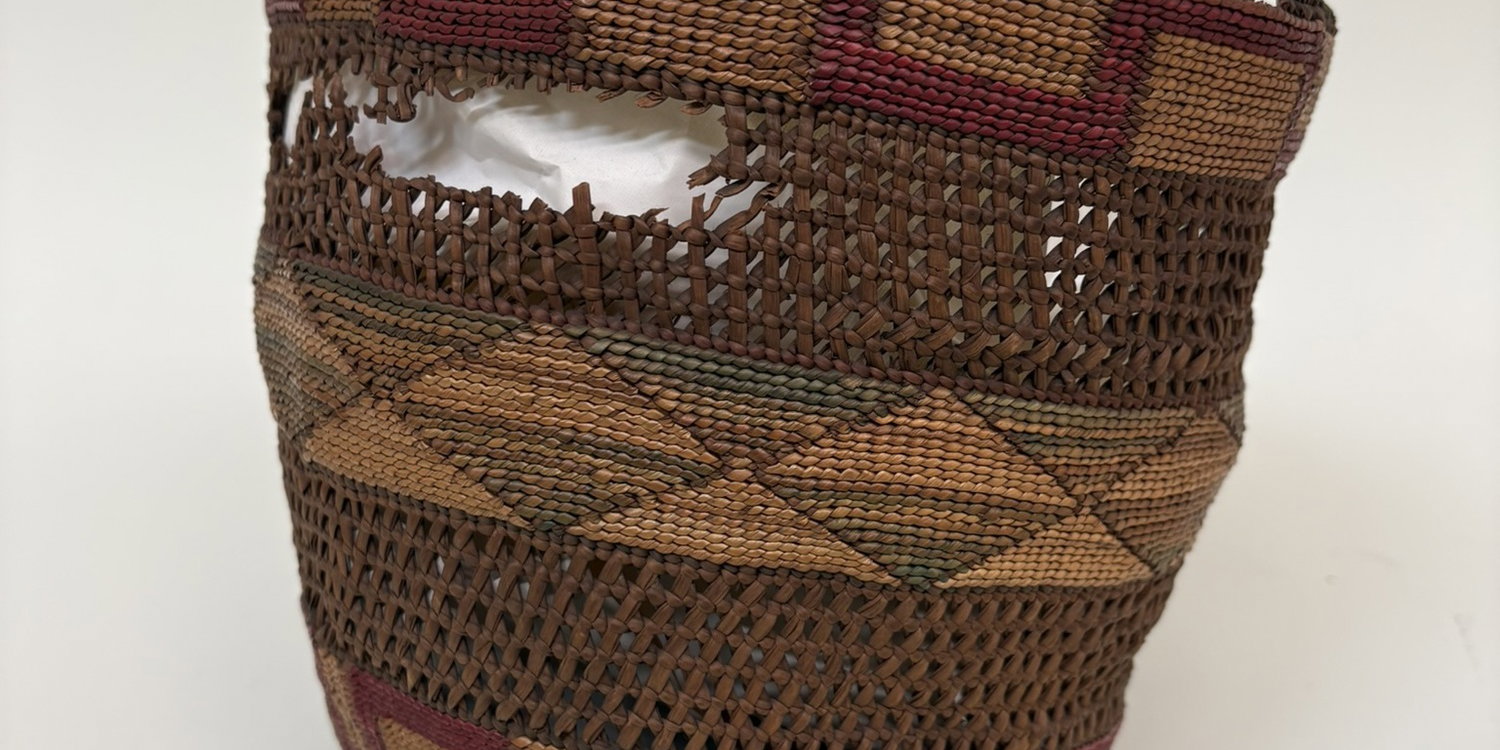 Twined Open-work Basket with False Embroidery · Brooklyn Museum