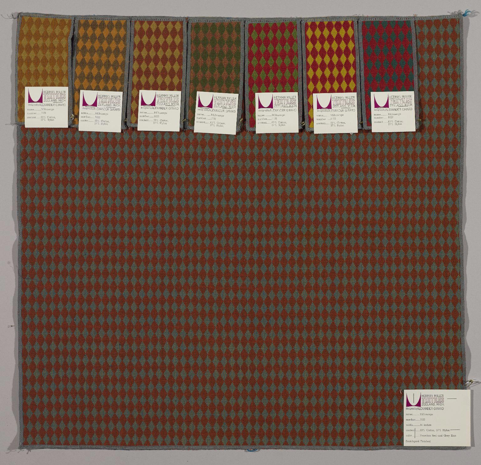 Textile Samples, "Millozenge" · Brooklyn Museum