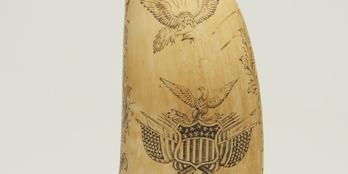Scrimshaw Work, Sperm Whale's Tooth · Brooklyn Museum