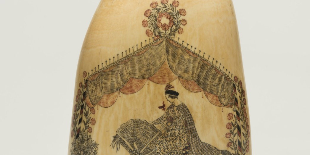 Scrimshaw Work, Sperm Whale's Tooth · Brooklyn Museum